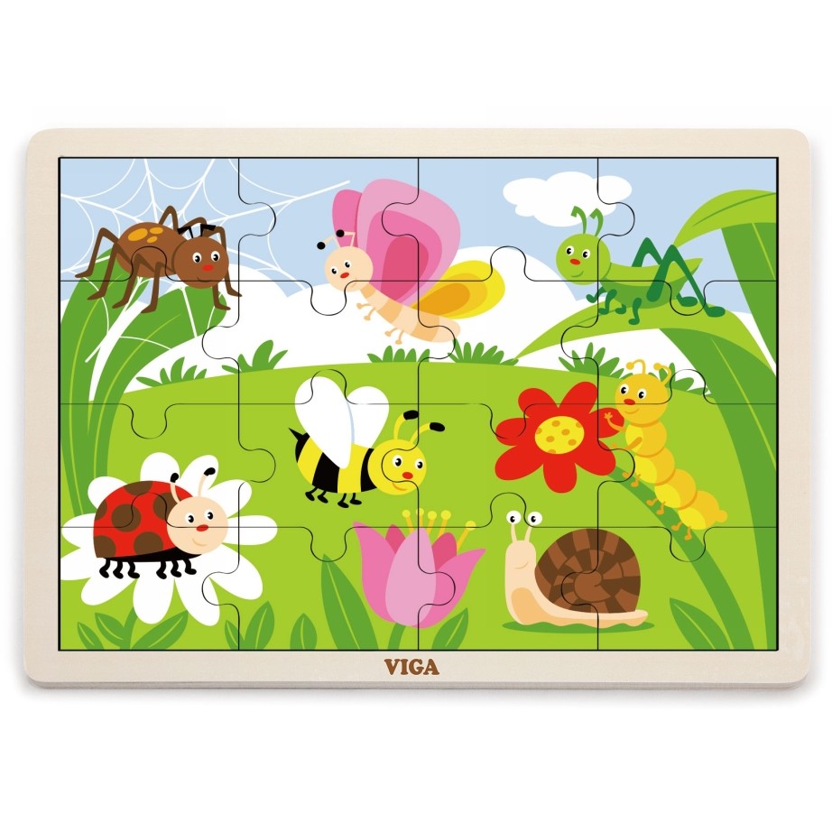 VIGA - PUZZLE INSECTOS 16PCS - Bebemi