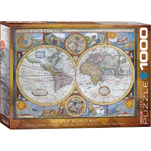 EUROGRAPHICS - PUZZLE 1000 PIEZAS MAP OF THE WORLD - Bebemi
