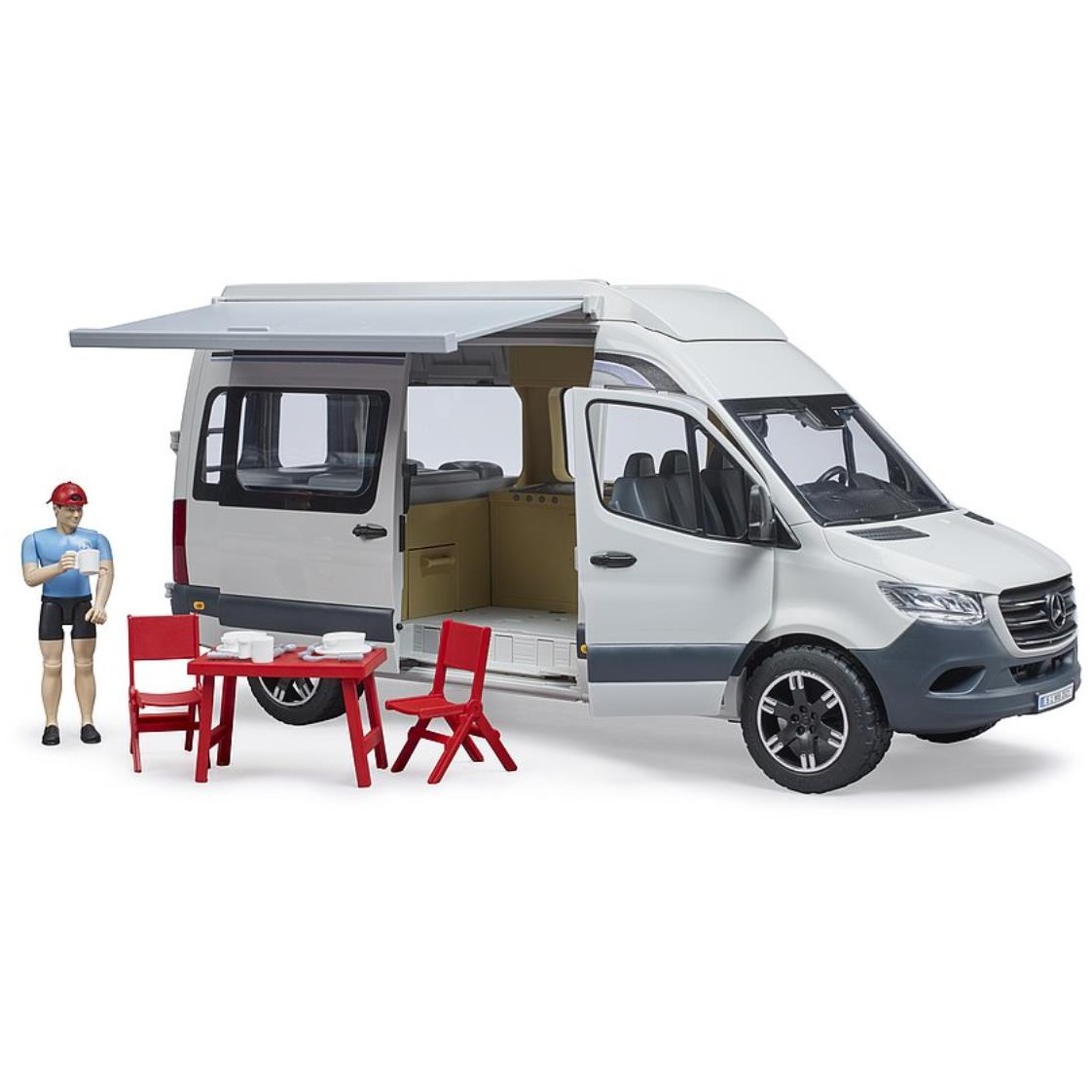 BRUDER - BRUDER MB SPRINTER CAMPER WITH DRIVER - Bebemi