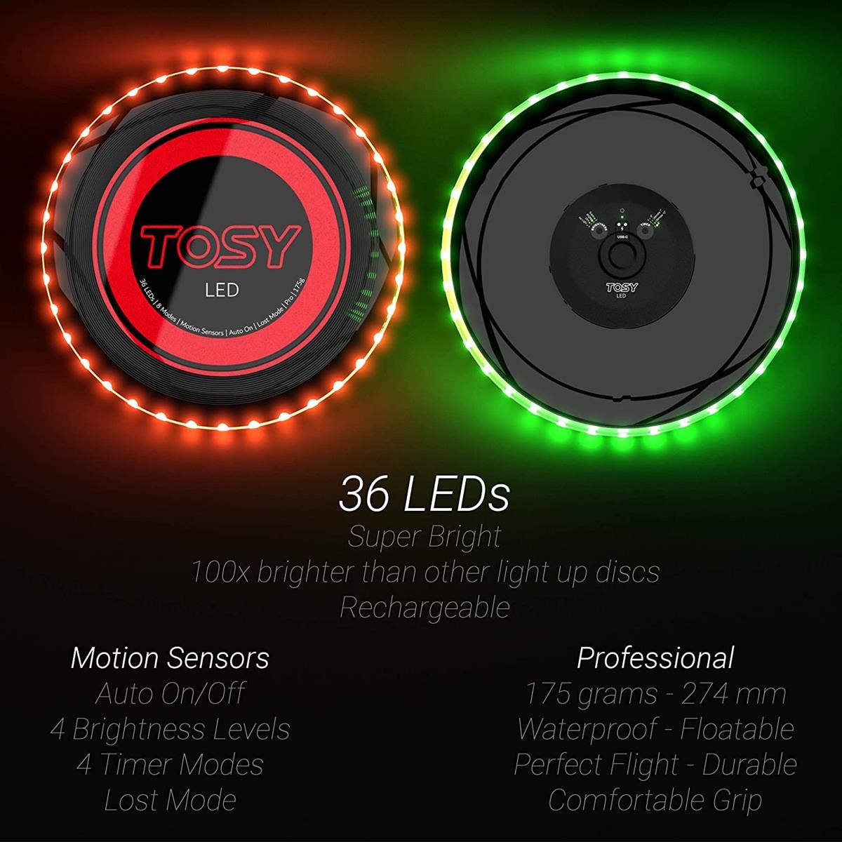 TOSY - DISCO ULTIMATE DISC LED ROJO - Bebemi
