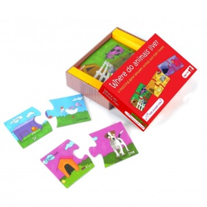 PURPLE COW - MATCHING GAME ANIMALS - Bebemi